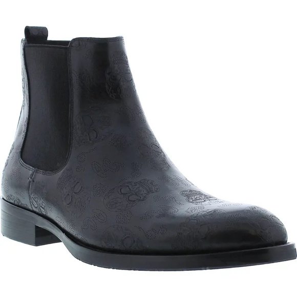 Robert Graham | Shoes | Robert Graham Big Bang Skull Embossed Chelsea ...